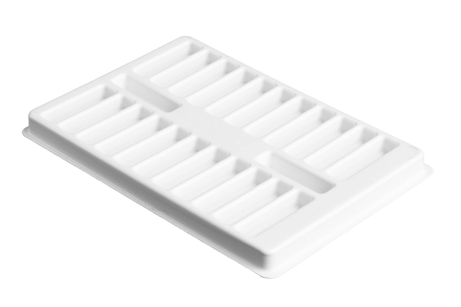 4090-W Rectangular Pocket Packaging Tray - 2.5" x 0.5" x 0.55" | Ready ...