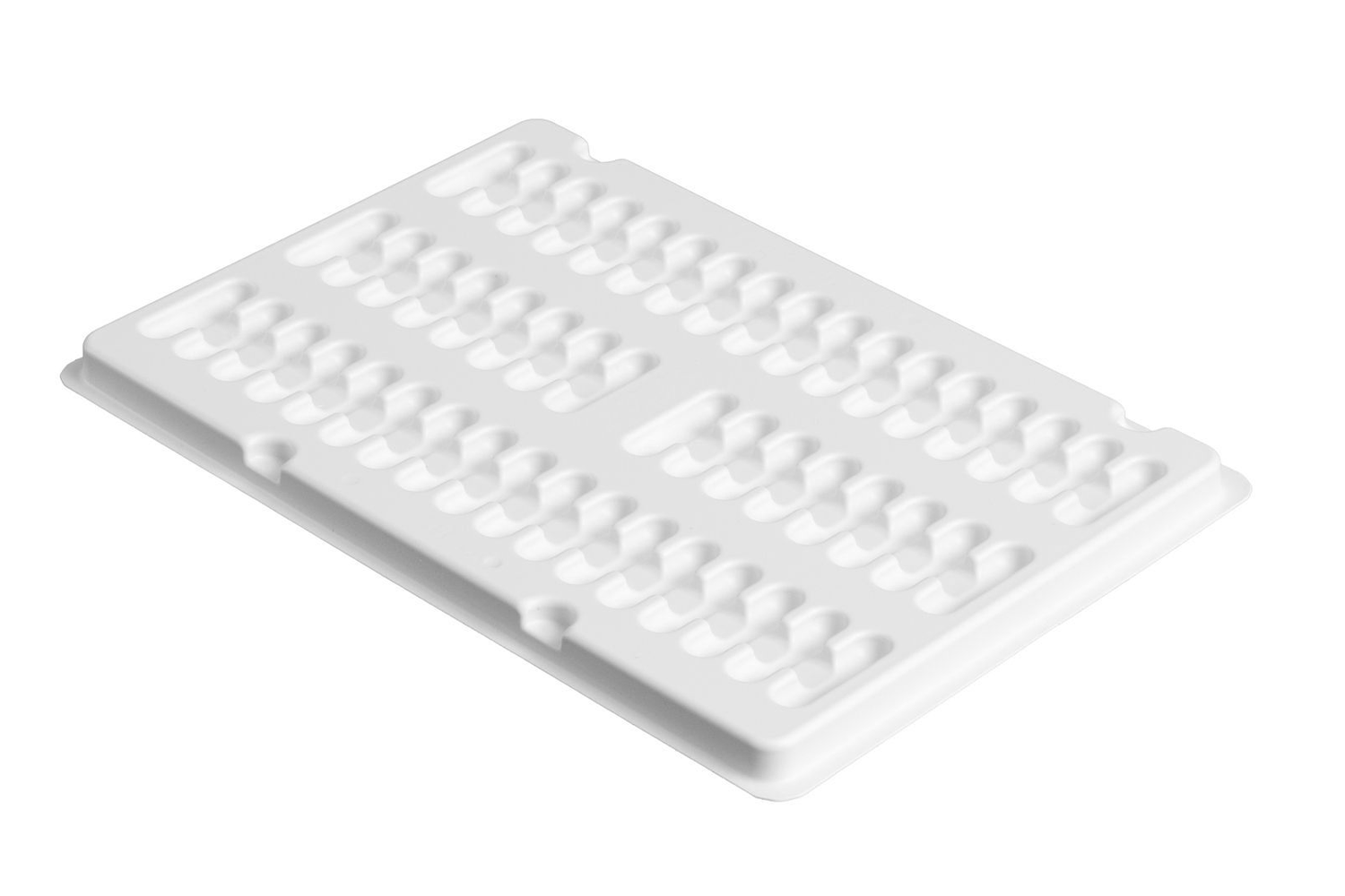 4300-W Rectangular Pocket Packaging Tray - 1.5" x 0.38" x 0.3" | Ready ...