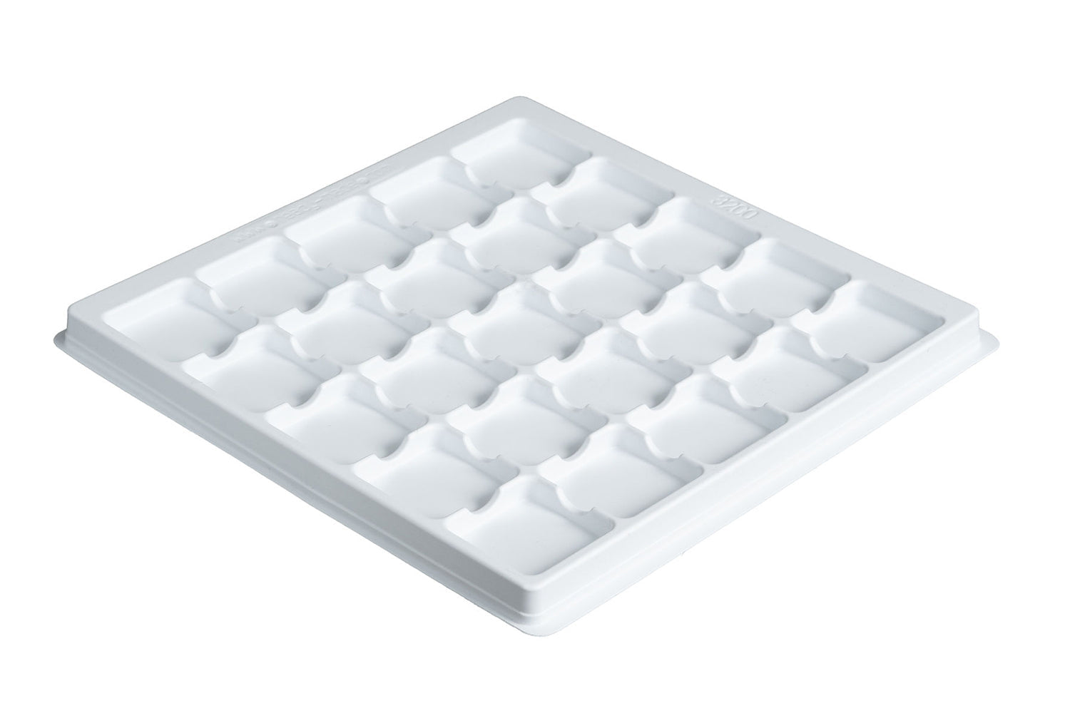 3200-W Square Pocket Packaging Tray - 1.625" x 1.63" x 0.375" – Shop ...